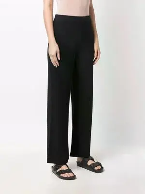 PAULA Ribbed Cashmere Flared Trousers