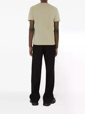 Burberry Ekd-embroidered Cotton T-shirt - Neutrals