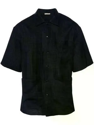 Barena Venezia Checked Camp-collar Shirt - Blue