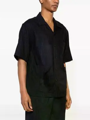 Barena Venezia Checked Camp-collar Shirt - Blue