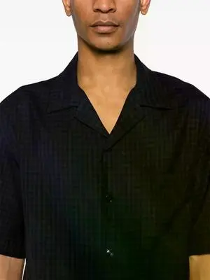 Barena Venezia Checked Camp-collar Shirt - Blue
