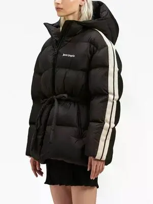 Palm Angels Logo-print Belted Down Jacket
