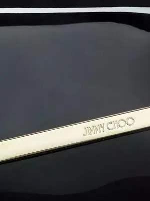 JIMMY CHOO Emmie Patent Leather Clutch - Black