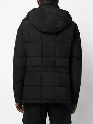 Woolrich Hooded Feather Down Coat - Black