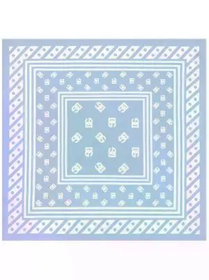 Dolce & Gabbana Dna Logo-print Silk Scarf