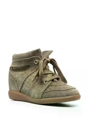 Isabel Marant Étoile Bobby Wedge Sneakers - Green