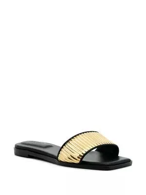 Simkhai Carter Leather Slides