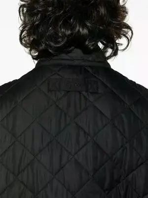 Barbour Diamond-quilted Logo-embroidered Gilet - Black