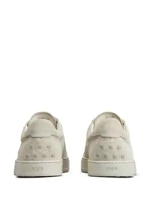 TOD'S Logo-detail Suede Sneakers - Neutrals