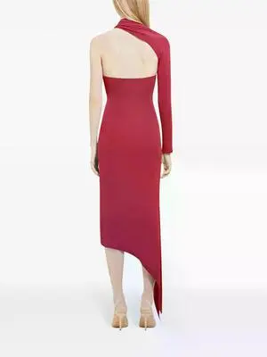 COURREGES Slash Crepe Maxi Dress - Red