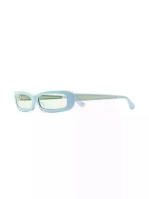 Undercover Rectangle-frame Tinted Sunglasses - Blue