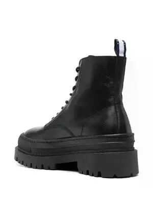 Tommy Hilfiger Foxing Leather Lace-up Boots