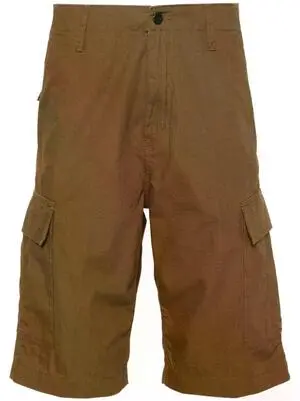 Carhartt Work In Progress Logo-patch Cargo Shorts - Brown