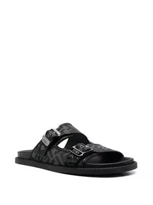 Fendi Ff Jacquard Buckle Sandals