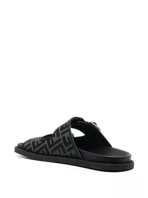 Fendi Ff Jacquard Buckle Sandals