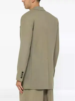 AMI Paris Single-breasted Virgin-wool Blazer - Neutrals