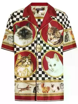 Dolce & Gabbana Mix-print Shirt - Neutrals