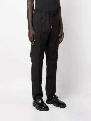 Valentino Garavani Straight-leg Drawstring Trousers - Brown