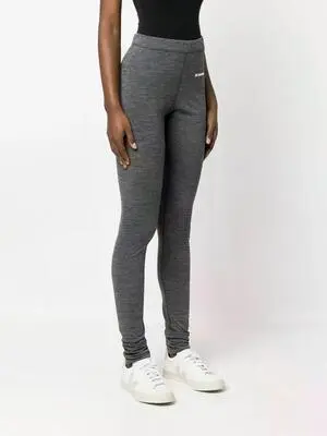 JIL SANDER Melange Effect Leggings - Grey