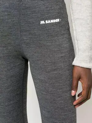 JIL SANDER Melange Effect Leggings - Grey