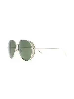 Linda Farrow Pilot-frame Tinted Sunglasses