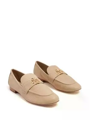 Tory Burch Double T-plaque Leather Loafers