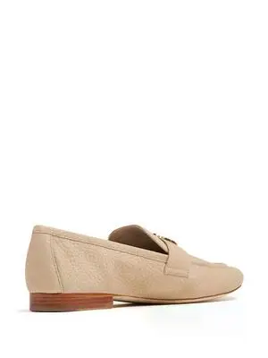 Tory Burch Double T-plaque Leather Loafers