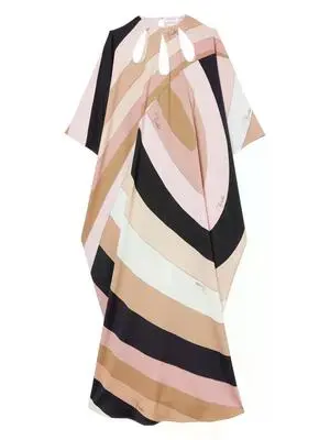 Emilio Pucci Iride-print Kaftan - Black