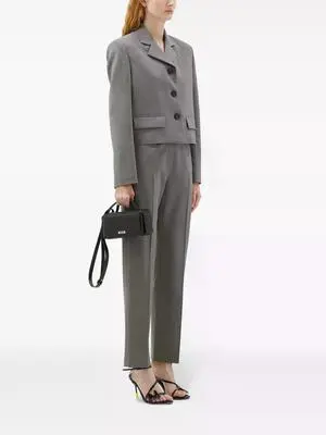 MSGM Straight-leg Virgin-wool-blend Trousers