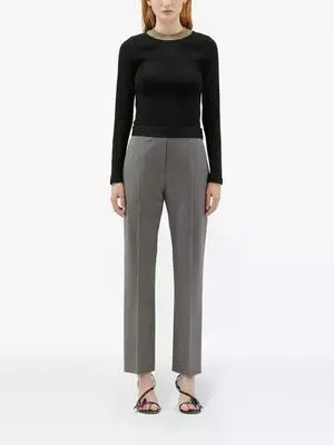 MSGM Straight-leg Virgin-wool-blend Trousers