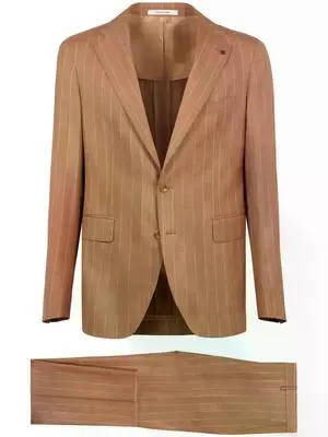 Tagliatore Striped Suit - Neutrals