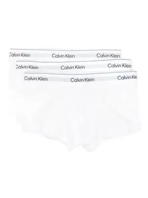 Calvin Klein Logo-waistband Briefs - White