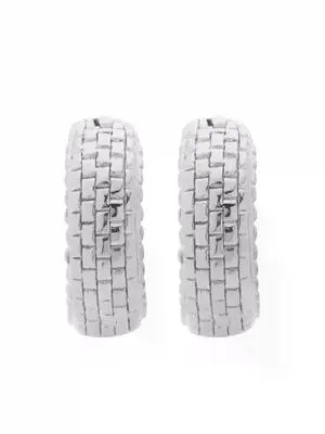 Monica Vinader Heirloom Huggie Earrings - Silver