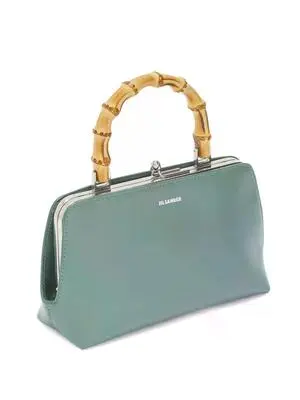 JIL SANDER Goji Mini Bamboo Leather Tote