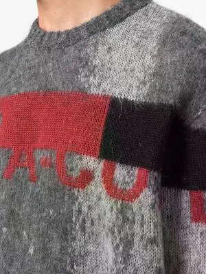 A-COLD-WALL* Sprayed-effect Logo-jacquard Jumper