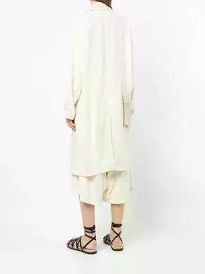 Y’s Single-breasted Button-up Coat
