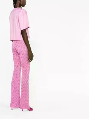 Versace La Greca Jacquard Flared Trousers