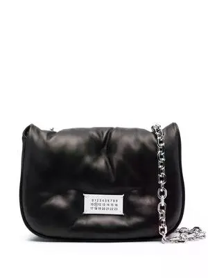 MAISON MARGIELA Small Glam Slam Flap Shoulder Bag - Black