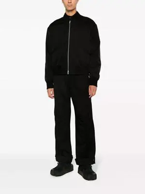 JIL SANDER Zip-up Wool Bomber Jacket