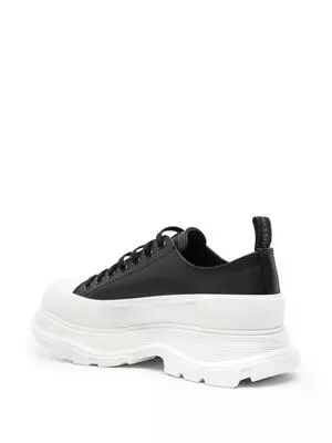 Alexander McQueen Tread Slick Lace-up Sneakers - Black