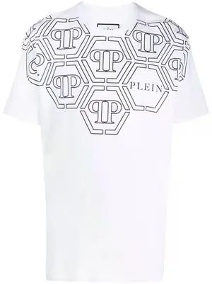 Philipp Plein Ss Hexagon Round-neck T-shirt - White