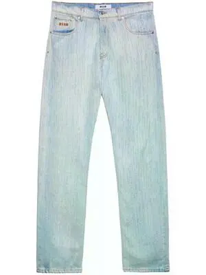 MSGM Stitch-detail Straight-leg Jeans