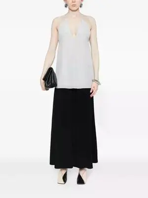 TOTEME Double-halter Silk Top