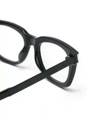 Saint Laurent Logo-debossed Rectangle-frame Glasses