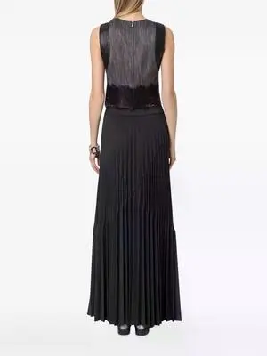 Alberta Ferretti Sleeveless Lace-detail Top