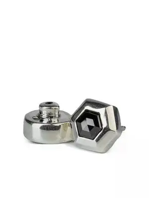 PARTS OF FOUR Sterling Black Diamond Earring - Silver