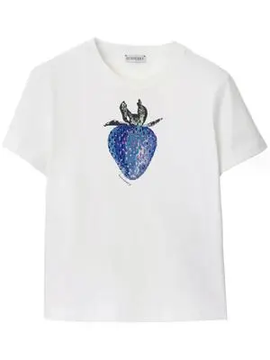 Burberry Crystal-embellished Cotton T-shirt