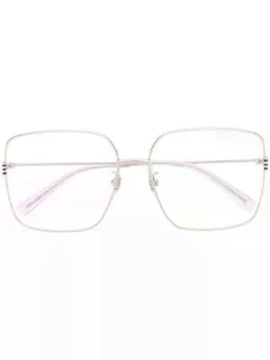 Gucci Oversized Frame Glasses - Silver