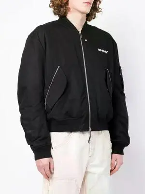 Off-White Diag Print Bomber Jacket