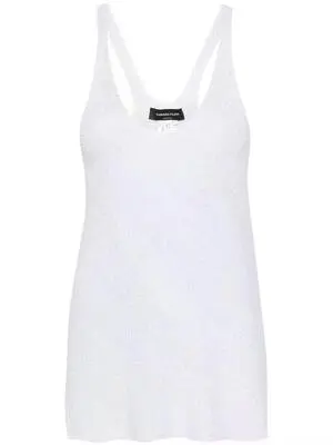 Fabiana Filippi Metallic-threading Knitted Top